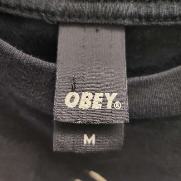 Obey | Shirts | Rare Vtg Obey Tshirt Gas Mask Graphic Tee | Poshmark